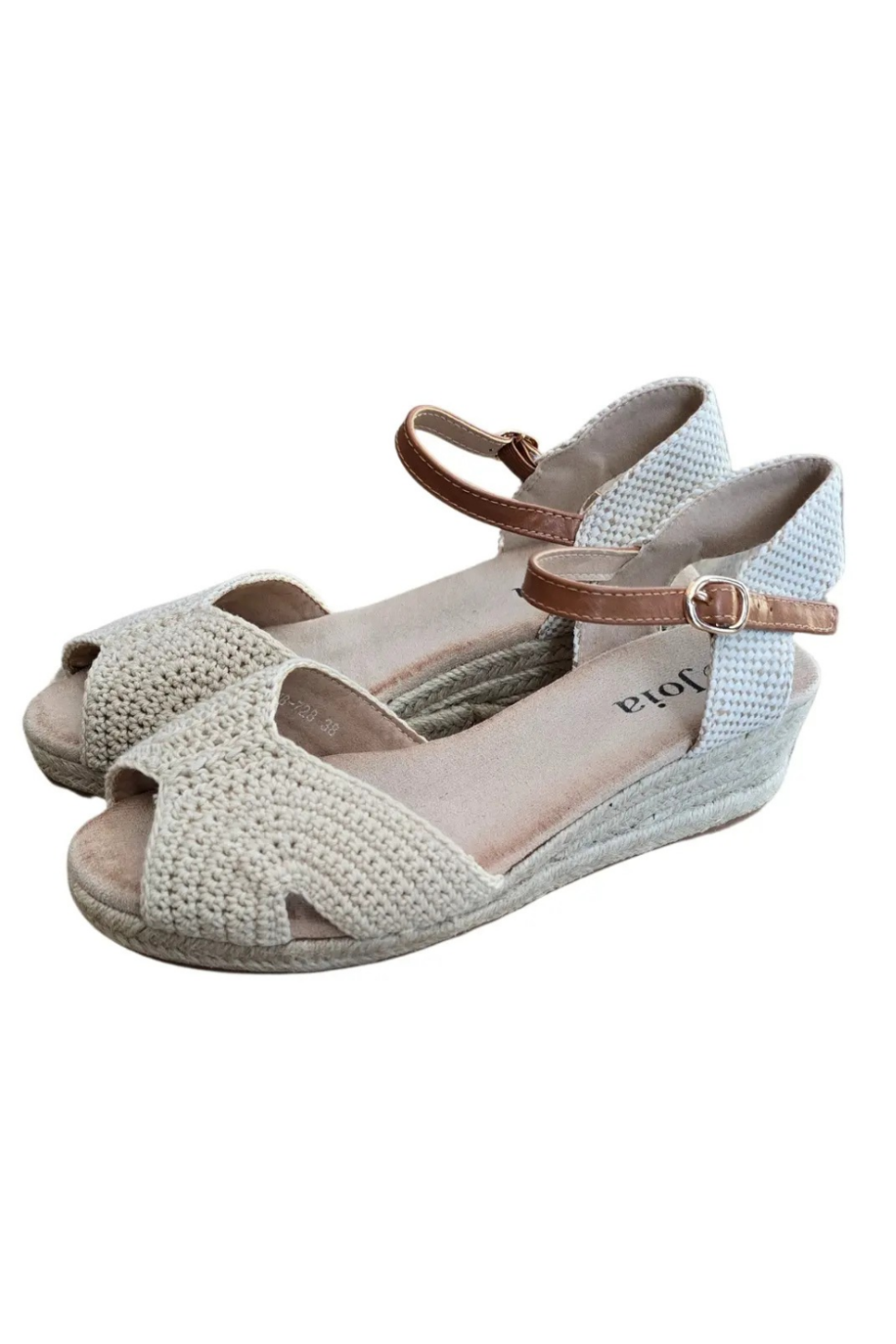 Natural Wedge Sandals - Frocks in Swing time