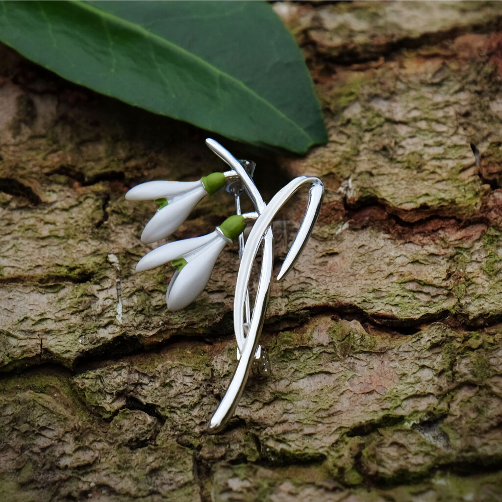 Snow drop brooch by Alexander Thurlow - Frocks in Swing time